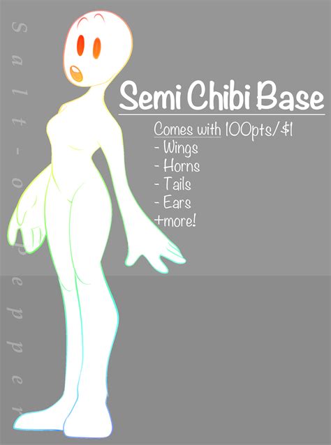 Semi Chibi Base By Quinntissentialart On Deviantart