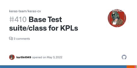 Base Test Suite Class For KPLs Issue Keras Team Keras Cv GitHub