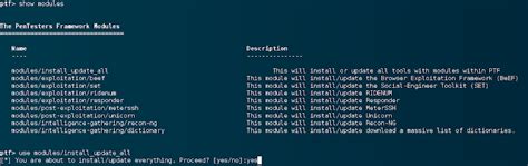 PTF V2 3 The Penetration Testers Framework Is A Way For Modular