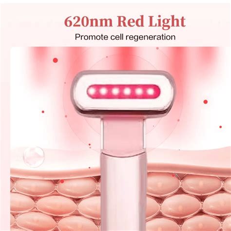 Multi Function Facial Wand Red Light For Face And Neck Microcurrent