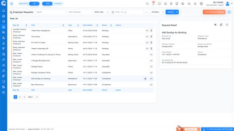 Employee Management Semsto Employee Promotions Employee Documents Employee Exit