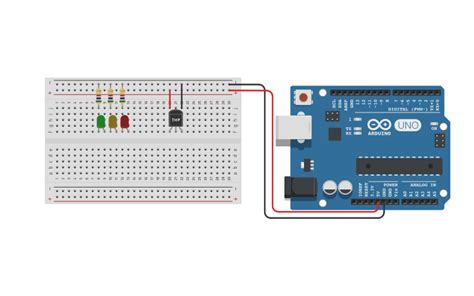 Circuit Design Capteur De Température à Compléter Tinkercad