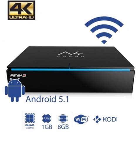 Amiko A4 Combo IPTV CS Android Tv