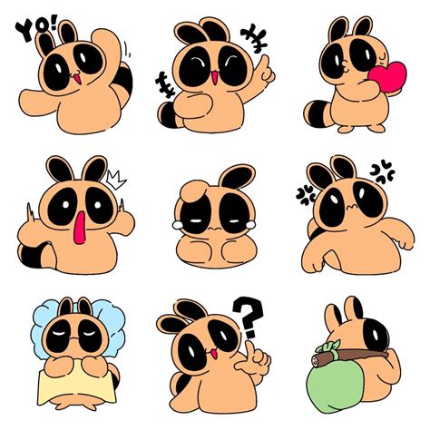 Raccoon Stickers