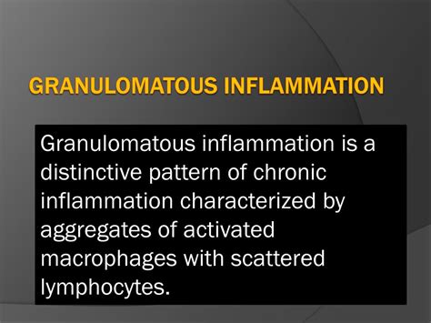 Ppt Granulomatous Inflammation Powerpoint Presentation Free Download