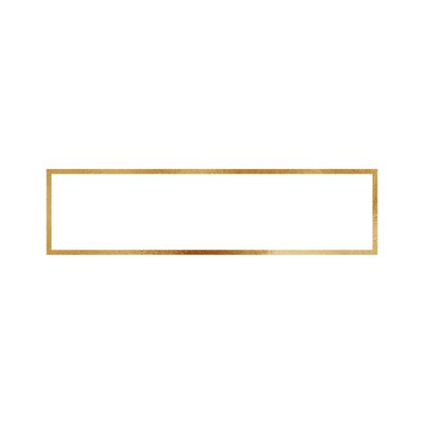 Gold Rectangle Frame Pngs For Free Download