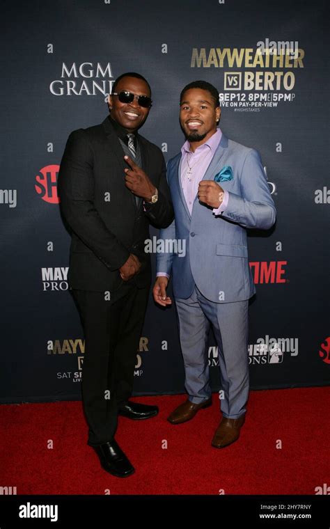 Kenny Porter Shawn Porter Attending The Mayweather Vs Berto Pre Fight