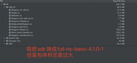 包体积过大 · Issue 1007 · Agoraio Extensionsagora Flutter Sdk · Github