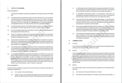 Convertible Note And Advanced Subscription Agreement Eloquens