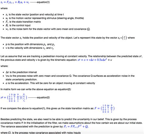 Sensor Fusion Algorithms For Autonomous Driving Part 1 — The Kalman Filter And Extended Kalman