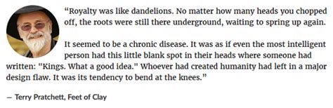 Pratchett Quote For No Kings Day Imgur