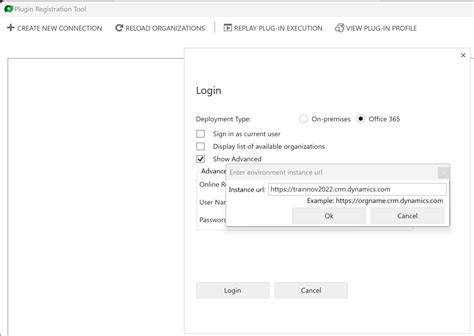 Plugin Registration Tool Connect To Environment Directly By Skipping