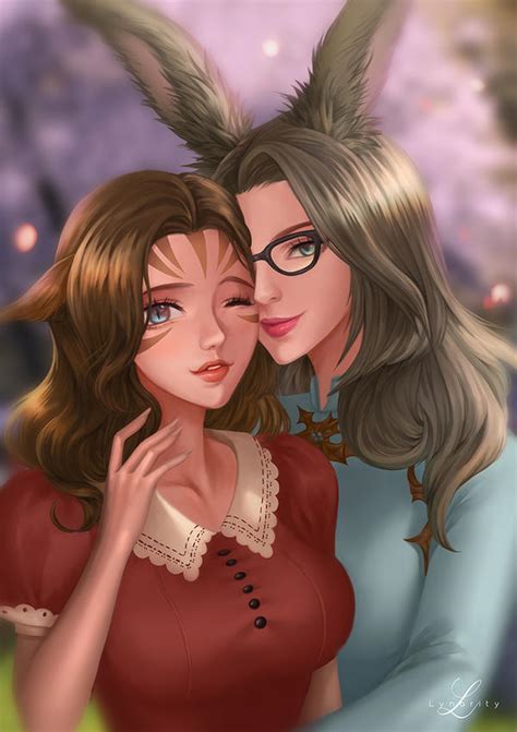 Commission Viera And Miqote By Lynarity On Deviantart