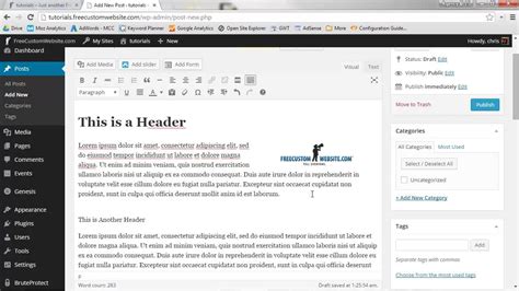 Wordpress Edit Post Template