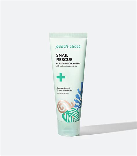 Peach Slices Snail Rescue Purifying Cleanser Peach And Lily