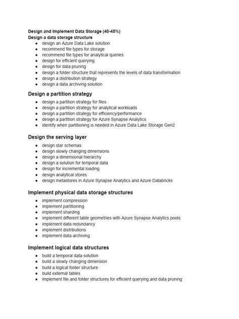 Azure Data Engineer Associate Syllabus Pdf Apache Spark
