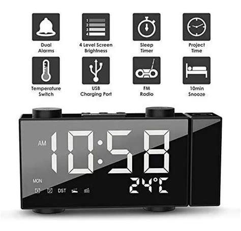 Despertador Digital Led Electrónico Reloj De Mesa Hora Cuotas Sin