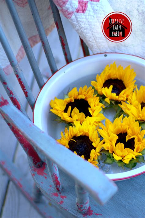Sunflowers And Enamelware Creative Cain Cabin