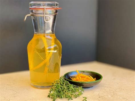 Orange And Thyme Infused Vinegar Recipe Cook Global Eat Local