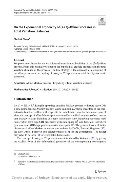 On The Exponential Ergodicity Of 2 2 Affine Processes In Total Variation Distances