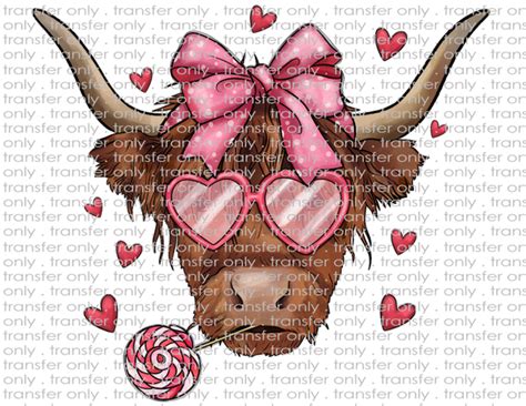 Valentine Cow Waterslide Sublimation Transfers Crafty Bucks
