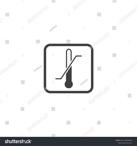 Temperature Limit Symbol Packaging Vector Illustration Stock Vector