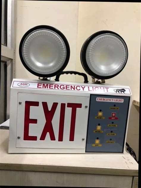 White Emergency Exit Light 0 40 Degree C 312mmx190mmx44mm At ₹ 1500
