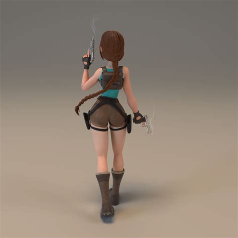 Cute Stylized Classic Lara 3d Model By Antonio Ruiz Machio Rtombraider