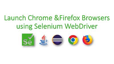 Launch Chrome Firefox Browsers Using Selenium WebDriver H Y R Tutorials