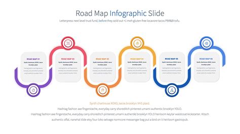 Road Map Powerpoint Presentation Template Timeline Infographics And Steps Road Mapping Slides Etsy