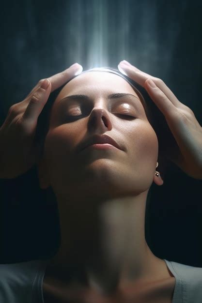 Premium Photo Woman Getting A Relaxing Face Spa Massage Generative Ai