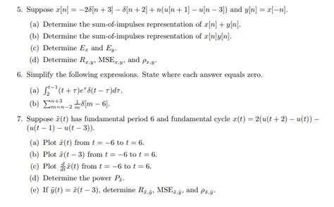 5 Suppose X N −2δ N3 −δ N2 Nu N1 −u N−3 And