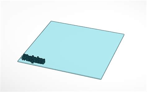 3d Design Workplane Tinkercad