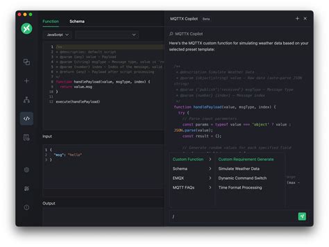Mqttx Copilot 智能 Ai Mqtt 助手 Mqttx 文档