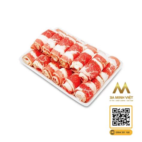 Ba Chỉ Bò Mỹ 1kg Nhập Khẩu Thực Phẩm Minh Việt