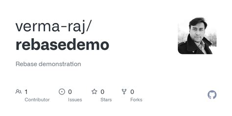 GitHub Verma Raj Rebasedemo Rebase Demonstration