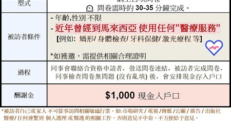 Surveyhk I海外醫療服務 網上自填問卷 🛬🩺即日至 6月尾 💰酬金1000