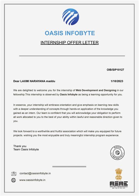 Laxminarayana M On Linkedin Webdevelopment Intern Internship Learning Share