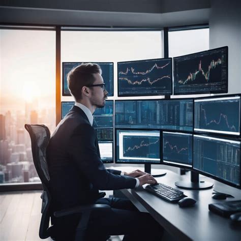 Premium Photo Inancial Analyst Working On Computer