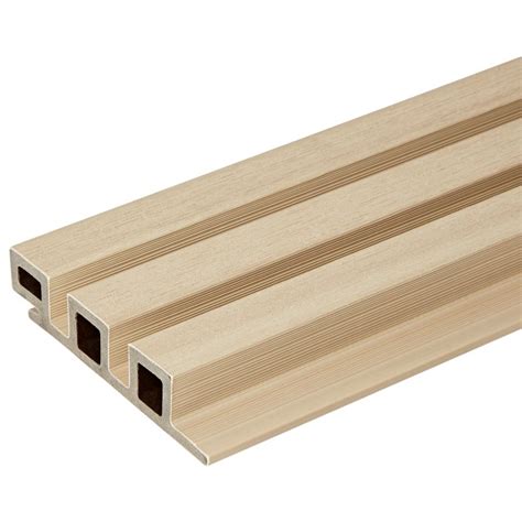 Bm Architectural Light Oak Composite Slatted Cladding Board Bm Steel