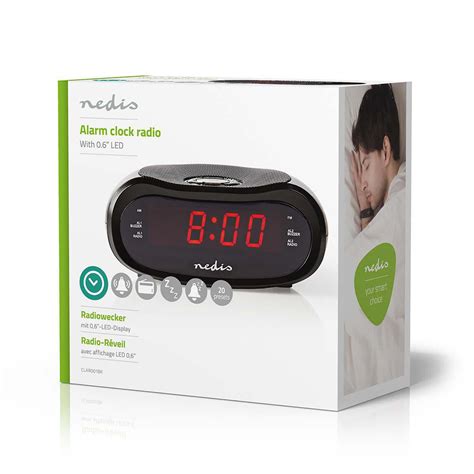 Digital Alarm Clock Radio Led Display Am Fm Snooze Function