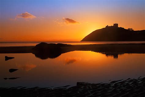 Criccieth Castle Sunset Guy Rogers Flickr