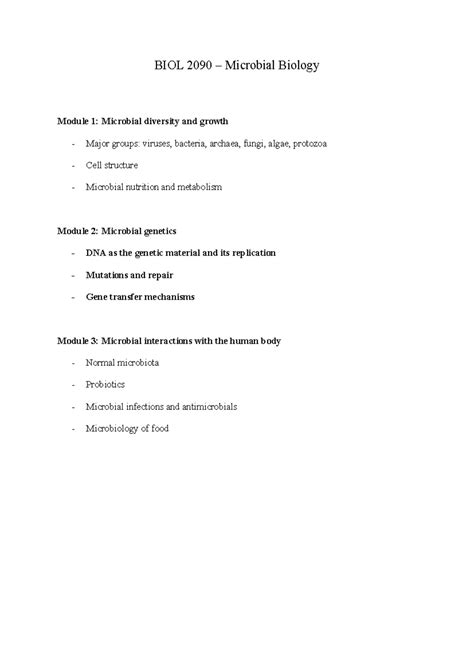 biol 2090 module 2 biol 2090 microbial biology module 1 microbial