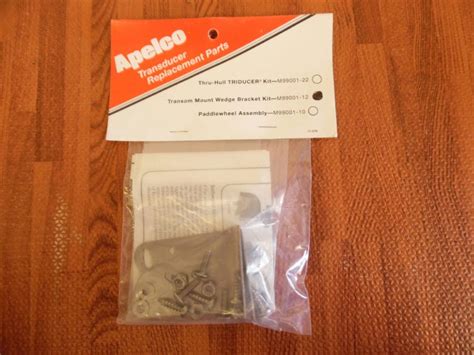 Apelco M99001 12 Transom Mount Transducer Mounting Wedge Metal Bracket