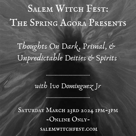 Thoughts On Dark Primal And Unpredictable Deities And Spirits With Ivo