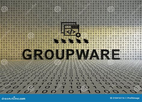 GROUPWARE Concept Text Sunlight 3D Stock Illustration Illustration Of