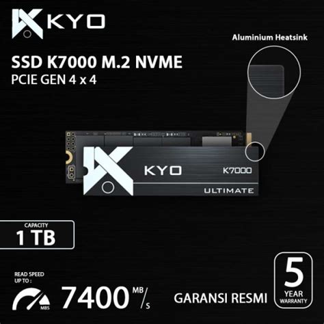 Promo Kyo Ultimate K7000 Pcie 4 0 Nvme Ssd 1tb M 2 Nvme Gen 4 X4