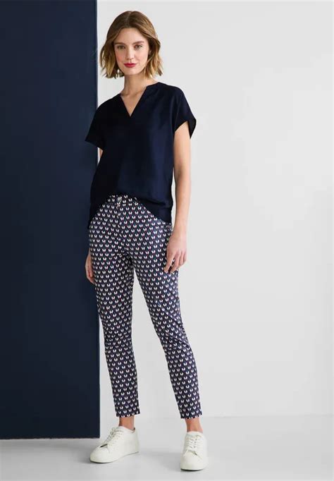 Street One Skinny Fit Hose Mit Stretch Für Damen In Blau Hope