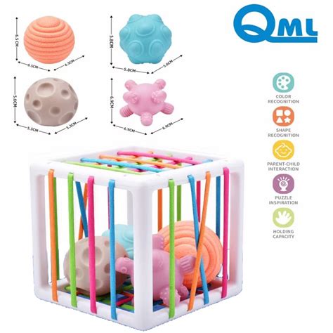 【qml】彩虹方形塞塞樂組合感覺統合玩具觸覺玩具形狀認知手部感官 訓練抓握玩具 台灣現貨 蝦皮購物