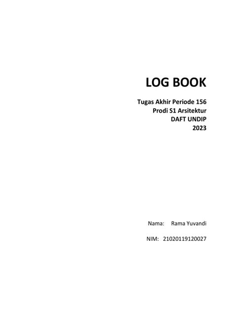 Logbook Pdf Pdf